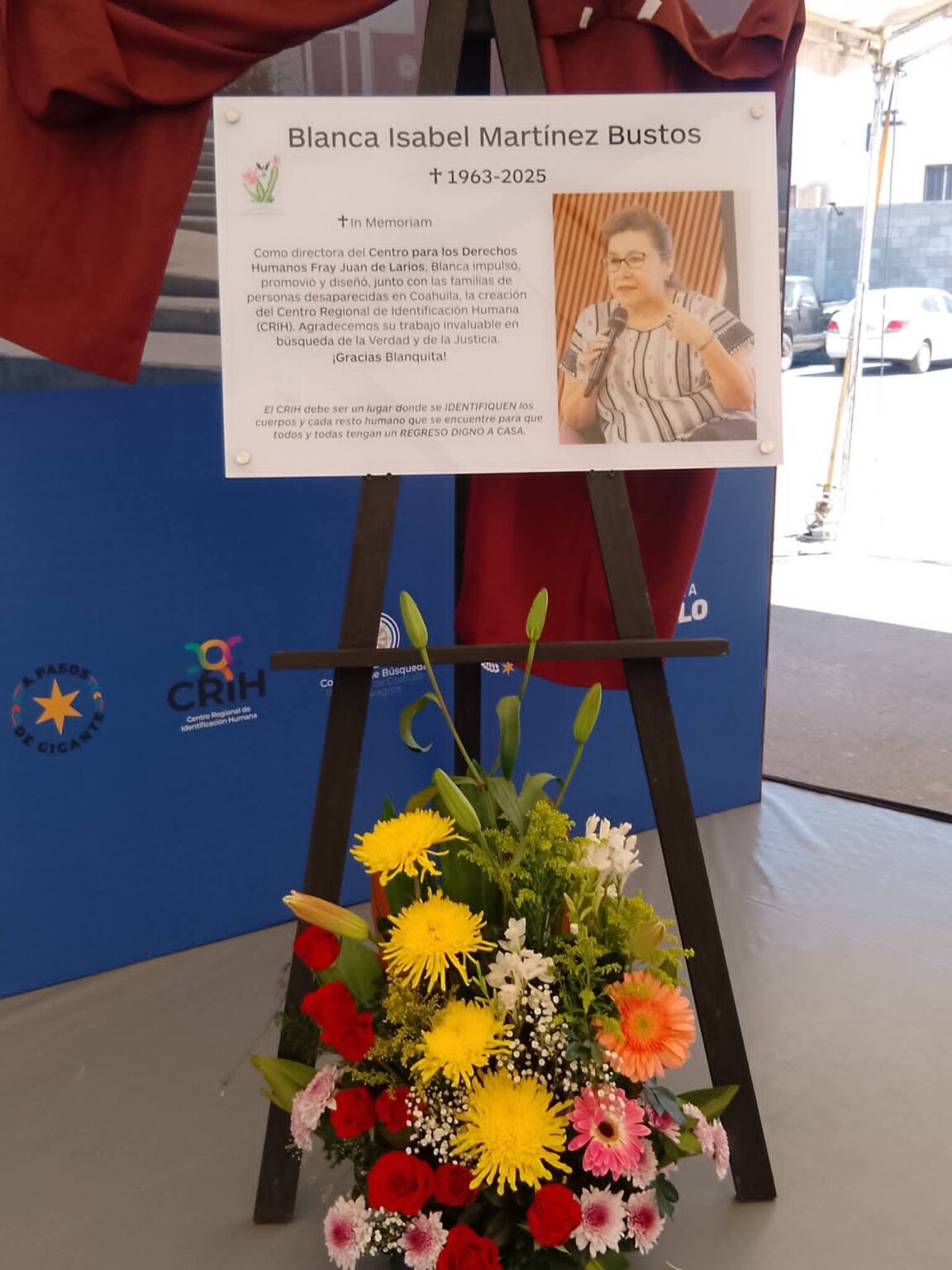 CRIH lleva el nombre de Blanca Isabel Martínez Bustos - Heridas abiertas